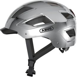 Abus Fahrradhelm "HYBAN 2.0", L Kopfumfang: 56cm - 61cm, silber, Helme