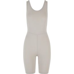 Jumpsuit Urban Classics "Urban Classics Damen Ladies Organic Stretch Jersey Jumpsuit", Damen, Gr. M, US-Gr&ouml;&szlig;en, cloud, 95% Baumwolle, 5% Elasthan, unifarben, normal, Overalls Jumpsuit