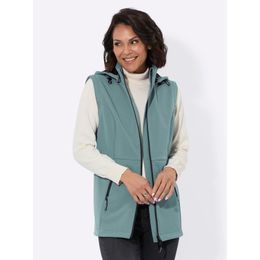 Casual Looks Damen Softshelljacke, gr&uuml;n, Gr. 38, unifarben, 94% Polyester, 6% Elasthan, Jacken