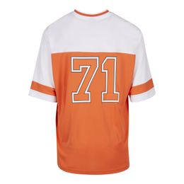 Herren T-Shirt "Starter Black Label Starter V-Neck Mesh Tee", orange, Gr. M, STARTER Black Label, bedruckt, 100% Polyester, Shirts