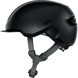 Abus Fahrradhelm "HUD-Y", M Kopfumfang: 54cm - 58cm, schwarz, Helme