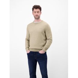 Lerros Herren Strickpullover "Herren Strickpullover in Twist-Struktur"tender beige melange, Gr. XXL, 100% Baumwolle, Pullover, Rundhalsausschnitt,