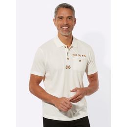 CLASSIC Herren Poloshirt "Kurzarm-Poloshirt"ecru, Gr. 60, unifarben, 100% Baumwolle, Shirts
