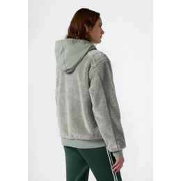 Champion Damen Fleecejacke "Polar Full Zip Hoodie", grau, Gr. S, Obermaterial: 60% Polyester, 40% Baumwolle, Jacken, 1-teiliges Design, aus Polyester