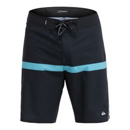 Quiksilver Herren Boardshorts "Highline Printed 20""schwarz aerostripe, Gr. 34, Obermaterial: 51% Polyester, 37% Polyester, 12% Elasthan., Hosen