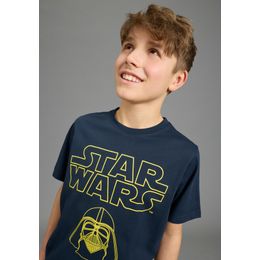 Kidsworld Jungen T-Shirt "STAR WARS: DARTH VADER - Disney Shirt"schwarz, Gr. 164, bedruckt, Single Jersey, Obermaterial: 100% Baumwolle, Shirts,