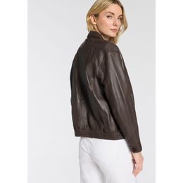 Mauritius Damen Lederjacke "MWTylli OS OT", braun, Gr. XXXL, unifarben, Obermaterial: 100% Schafsleder. Futter: 100% Baumwolle. &Auml;rmelfutter: 100%