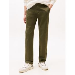Tommy Hilfiger Herren Chinohose "DENTON ESSENTIAL", gr&uuml;n, Gr. 36, unifarben, Twill, Obermaterial: 97% Baumwolle, 3% Elasthan, Hosen, Gerades Bein,