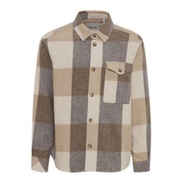 !Solid SOLID Herren Hemdjacke "Hemdjacke SDMANHEIM", beige, Gr. L, Obermaterial: 100% Polyester PES., Jacken