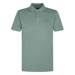 Herren Poloshirt, gr&uuml;n, Gr. XL, PETROL INDUSTRIES, Jersey, Obermaterial: 100% Baumwolle, Shirts, mit Logo Stickerei