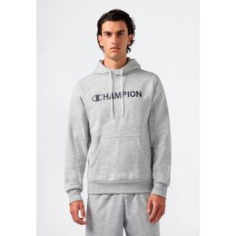 Champion Herren Kapuzensweatshirt "Graphic Hoodie", grau, Gr. L, Obermaterial: 55% Baumwolle, 45% Polyester, Sweatshirts, mit Kapuze, aus Baumwolle