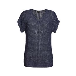 GOLDNER Damen Strickpullover "Kurzgr&ouml;&szlig;e Pullover", blau, Gr. 23, Obermaterial: 55% Polyacryl PAN. 45% Polyamid PA., Pullover, Ohne