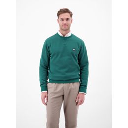 Lerros Herren Sweatshirt "Sweatshirt aus Baumwollmix, O-Neck", gr&uuml;n, Gr. L, 50% Baumwolle, 50% Polyester, Sweatshirts