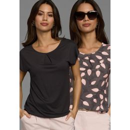 Laura Scott Damen Print-Shirt, bunt, Basic, Gr. 44, bedruckt, gebl&uuml;mt, gemustert, Jersey, Obermaterial: 95% Viskose, 5% Elasthan, Shirts,