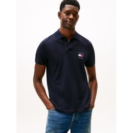 Tommy Hilfiger Herren Poloshirt "FLAG GRAPHIC PIQUE", blau, Gr. S, Piqu&eacute;, Obermaterial: 96% Baumwolle, 4% Elasthan, Shirts, regular fit, Polokragen,