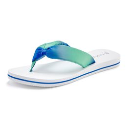 Lascana Damen Badezehentrenner "Sandale, Badeschuh, Pantolette, Badelatsche, Flip Flop, Sommerschuh", Gr. 42, blau, Obermaterial: 100%