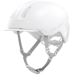 Abus Fahrradhelm "HUD-Y", L Kopfumfang: 57cm - 61cm, wei&szlig;, Helme