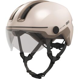 Abus Fahrradhelm "HUD-Y ACE", S Kopfumfang: 51cm - 55cm, beige, Helme