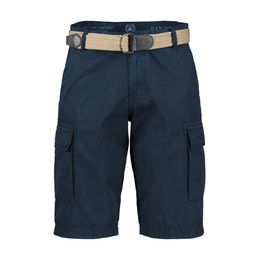 Lerros Herren Bermudas "Cargobermuda inklusive G&uuml;rtel", blau, Gr. 36, 100% Baumwolle, Hosen