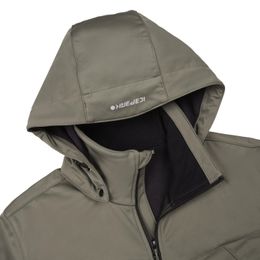 Softshelljacke Icepeak "BIGGS", Herren, Gr. 58, granite, Obermaterial: 100% Polyester, Jacken Softshelljacke