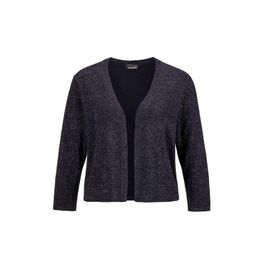 GOLDNER Damen Strickjacke "Wunderbar leichter Strick-Bolero", schwarz, Gr. 52, Obermaterial: 84% Viskose CV. 16% metallisierte Fasern MTF.,
