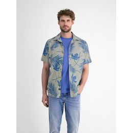 Lerros Herren Kurzarmhemd "Kurz&auml;rmeliges Herrenhemd, Hawaiian-Style"tinted grau, Gr. S, 100% Baumwolle, Hemden