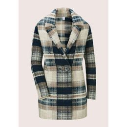 Madeleine Mode MADELEINE Damen Strickjacke "Strickjacke D&uuml;nner Mantel aus italienischem Garn", blau, Modern, Gr. 38, Obermaterial: 27% Polyamid PA. 24% Viskose CV.