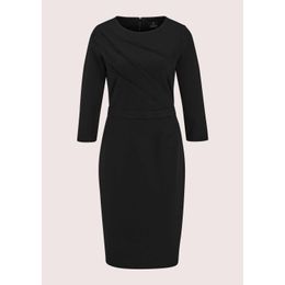Madeleine Mode MADELEINE Damen Jerseykleid "Etuikleid Schmales Jersey-Kleid mit Rundhals", schwarz, Modern, Gr. 48, Obermaterial: 68% Viskose CV. 27% Polyamid PA.