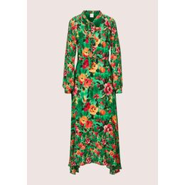 Madeleine Mode MADELEINE Damen Druckkleid "Druckkleid Stretchkleid mit Blumenmuster", bunt, Modern, Gr. 46, Obermaterial: 100% Viskose CV., Kleider, Mit Bindeband