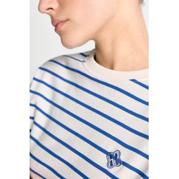 RICHROYAL Damen Sweatshirt, blau, Gr. XS, geringelt, gestreift, Sweatware, Obermaterial: 65% Baumwolle, 35% Polyester, Sweatshirts, im dezenten