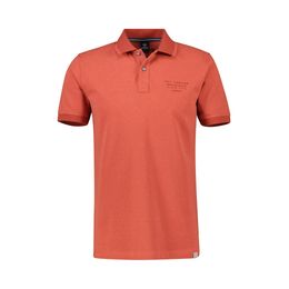 Lerros Herren Poloshirt "Poloshirt in Melange Optik", rot, Gr. 5XL, 100% Baumwolle, Shirts