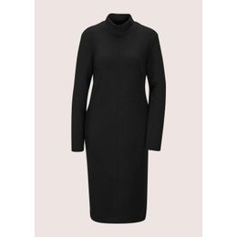Madeleine Mode MADELEINE Damen Sommerkleid "Jerseykleid Jersey-Kleid mit Stehkragen, Midil&auml;nge", schwarz, Modern, Gr. 44, Obermaterial: 50% Modal CMD. 45% Polyester