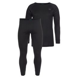 Polarino Herren Thermounterhemd "hoher W&auml;rmer&uuml;ckhalt und atmungsaktiv", schwarz, Gr. XL, unifarben, Feinripp, Obermaterial: 100% Polyester,