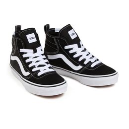 Sneaker Vans "Ashwood Hi Decon", Kinder, Gr. 39, schwarz, wei&szlig;, Textil, Schuhe Sneaker