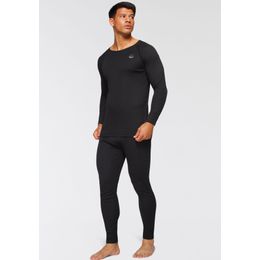 Polarino Herren Thermounterhemd "hoher W&auml;rmer&uuml;ckhalt und atmungsaktiv", schwarz, Gr. S, unifarben, Feinripp, Obermaterial: 100% Polyester,