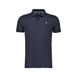 Lerros Herren Poloshirt "Basic Poloshirt in klassischer Passform und Piqu&eacute;qualit&auml;t", blau, Gr. M, 100% Baumwolle, Shirts
