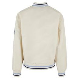 Karl Kani Herren Allwetterjacke "Karl Kani Herren KU242-011-1 Varsity Bowling Jacket", beige, Gr. S, 70% Polyester, 30% Wolle, Jacken