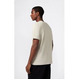 Champion Herren T-Shirt "ICONS CONTRAST SS Tee", beige, Gr. S, Obermaterial: 100% Baumwolle, Shirts, Kurzarm, mit Rundhalsausschnitt, aus Baumwolle,