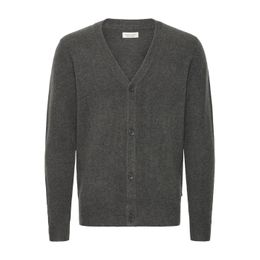 Casual Friday Herren Strickjacke "Strickjacke CFHeine", grau, Gr. XXL, Obermaterial: 65% Polyacryl PAN. 27% Nylon NY. 5% Wolle mw. 3% Polyester PES.,