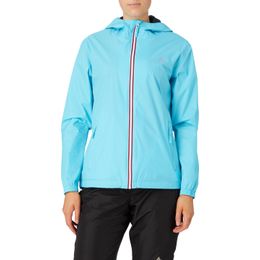 McKINLEY Damen Regenjacke "Regenjacke Kereol III wms", blau, Gr. 36, unifarben mit Farbeinsatz, Web, Obermaterial: 100% Polyester, Jacken
