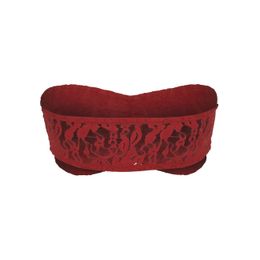 Urban Classics Damen Sport-BH "Urban Classics Damen Ladies Laces Bandeau", Gr. S, rot, 91% Polyamid, 9% Elasthan, BHs