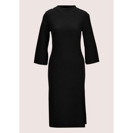 Madeleine Mode MADELEINE Damen Strickkleid "Strickkleid Halbarm Kaschmir-Strickkleid in Midil&auml;nge", schwarz, Modern, Gr. 44, Obermaterial: 90% Schurwolle WV. 10%