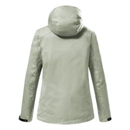 Killtec Damen Funktionsjacke "KOS 133 WMN JCKT", gr&uuml;n, Gr. 34, Web, Obermaterial: 100% Polyester, Jacken, mit Kapuze, wasserdicht, winddicht,