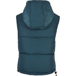 Urban Classics Herren Jerseyweste "Urban Classics Damen Ladies Recycled Twill Puffer Vest", blau, Gr. XS, 100% Polyester, Westen
