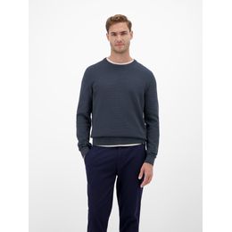 Lerros Herren Strickpullover "Herren Strickpullover in Twist-Struktur"classic navy, Gr. XXXL, 100% Baumwolle, Pullover, Rundhalsausschnitt, weicher