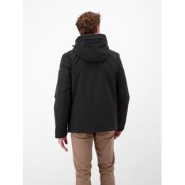 Lerros Herren Outdoorjacke "Herren Blouson in Stukturoptik", schwarz, Gr. S, 100% Polyester, Jacken