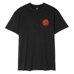 Santa Cruz Herren T-Shirt "CLASSIC DOT CHEST T-SHIRT", schwarz, Gr. L, Obermaterial: 100% Baumwolle, Shirts