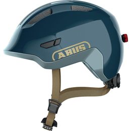 Abus Fahrradhelm "SMILEY 3.0 ACE LED", S Kopfumfang: 45cm - 50cm, blau, Helme