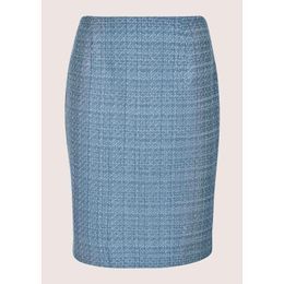Madeleine Mode MADELEINE Damen Bleistiftrock "Boucl&eacute;rock Bleistiftrock in Tweed-Optik", blau, Modern, Gr. 44, Obermaterial: 80% Polyester PES. 20% Wolle mw., R&ouml;cke,
