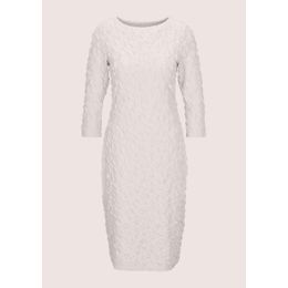 Madeleine Mode MADELEINE Damen Sommerkleid "Etuikleid Elegantes Kleid mit raffinierter Struktur", wei&szlig;, Modern, Gr. 42, Obermaterial: 98% Polyester PES. 2% Elasthan